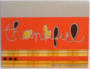 Stampin Up: E is for Expressions Thinlits!