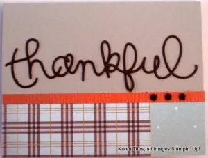 Stampin Up: E is for Expressions Thinlits!